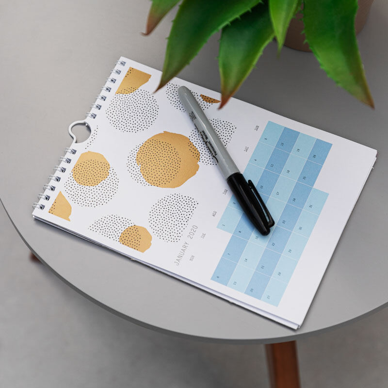 Calendrier A5 personnalisé I Calendrier 2021 à imprimer