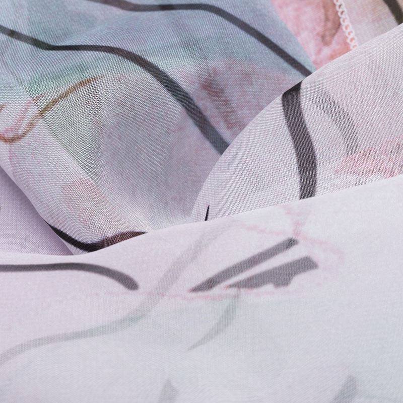 Custom Printed Chiffon Scarves. Ladies Chiffon Scarf