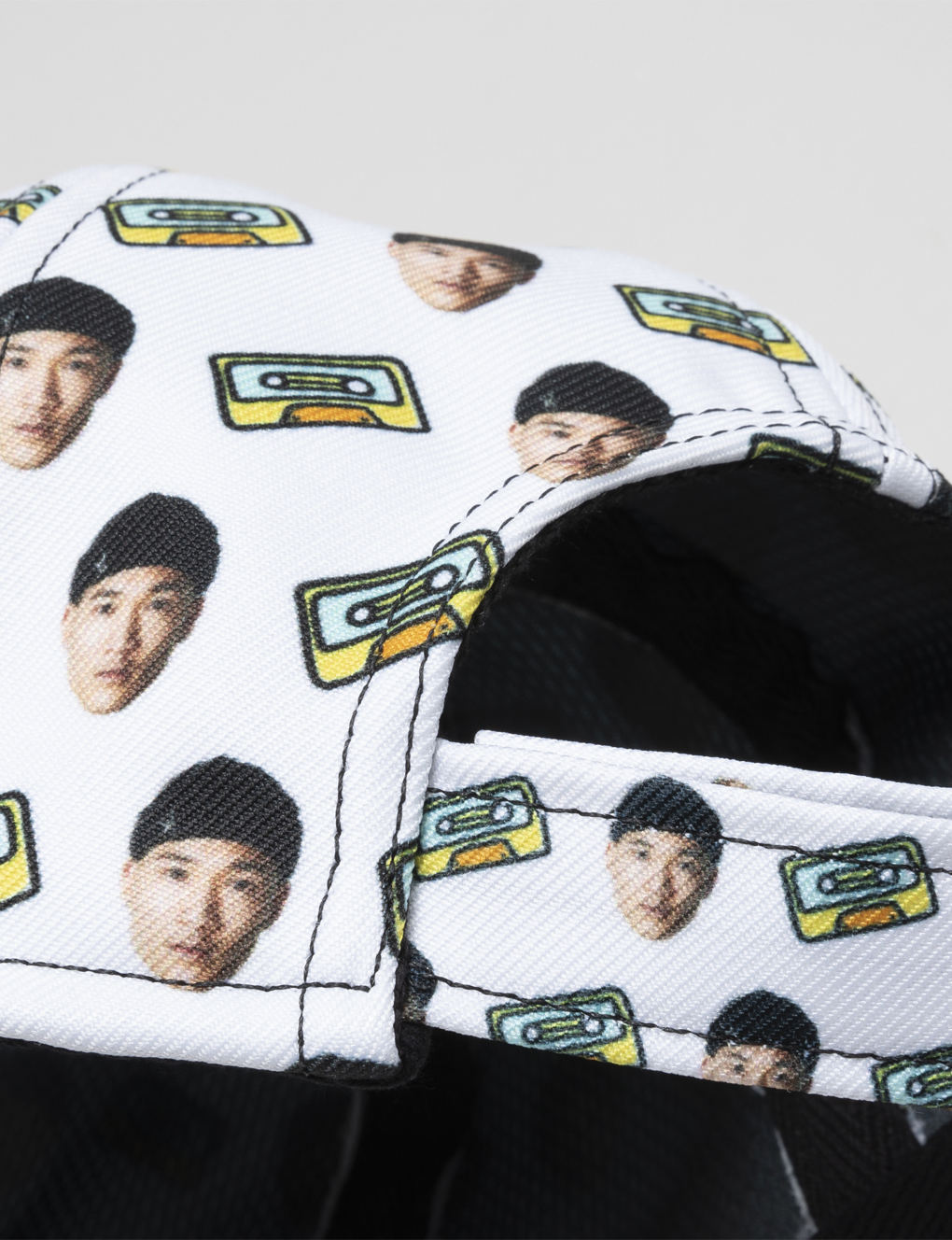 Face Baseball Cap. Baseball Cap with Face On