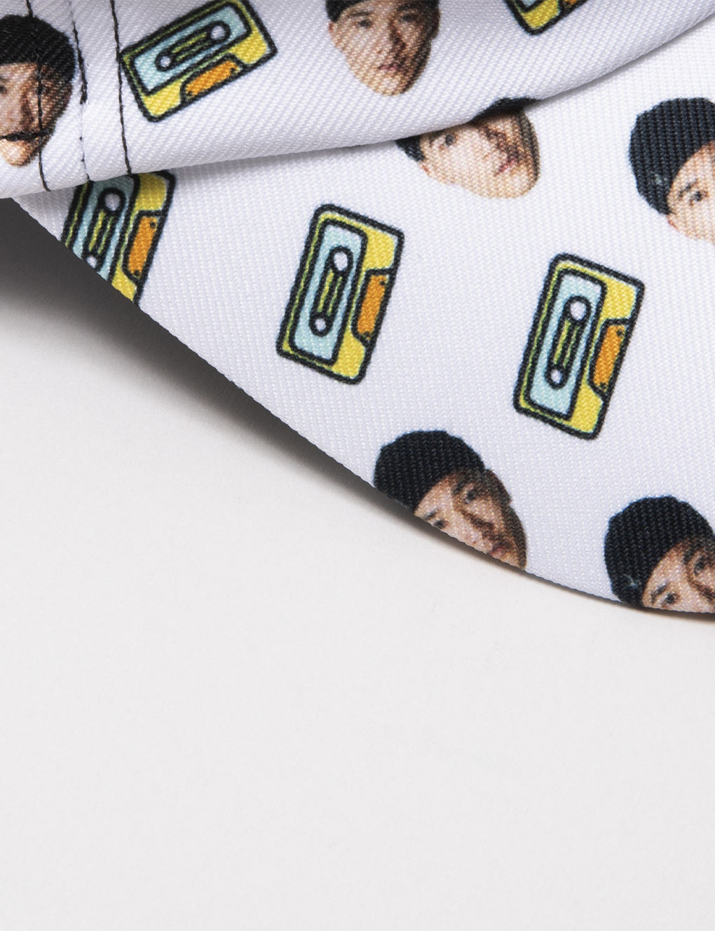 Face Baseball Cap. Baseball Cap with Face On