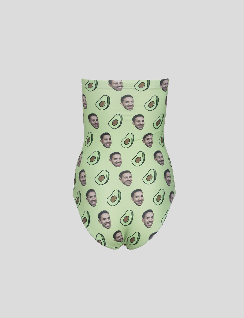 Custom Strapless Face Bathing Suit | Face on Bathing Suit