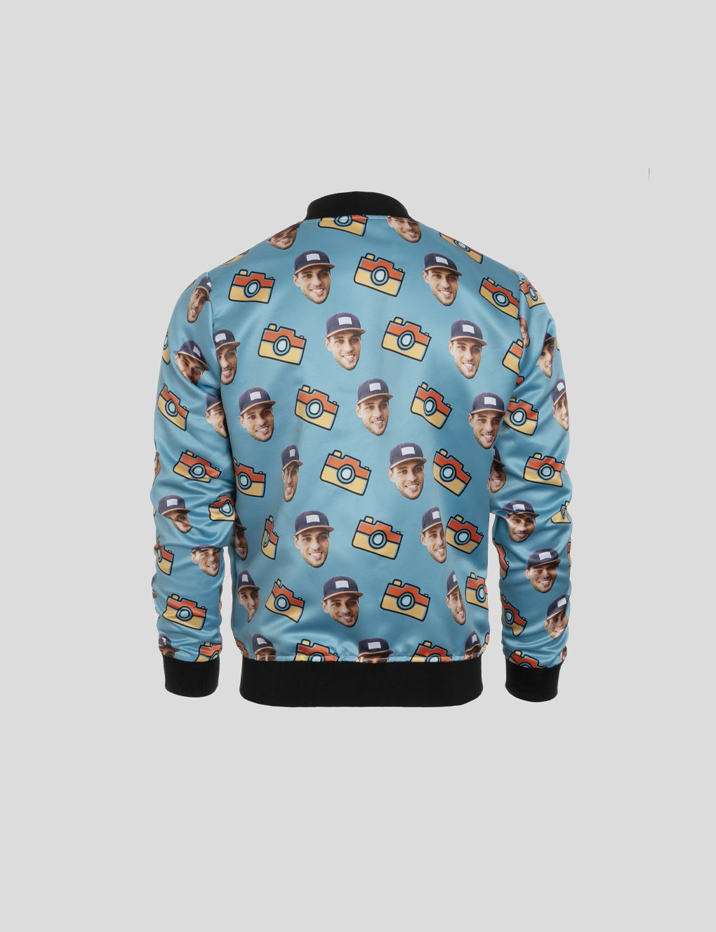 Face Bomber Jacket. Face On A Coat. Face Bomber Men's Fit.