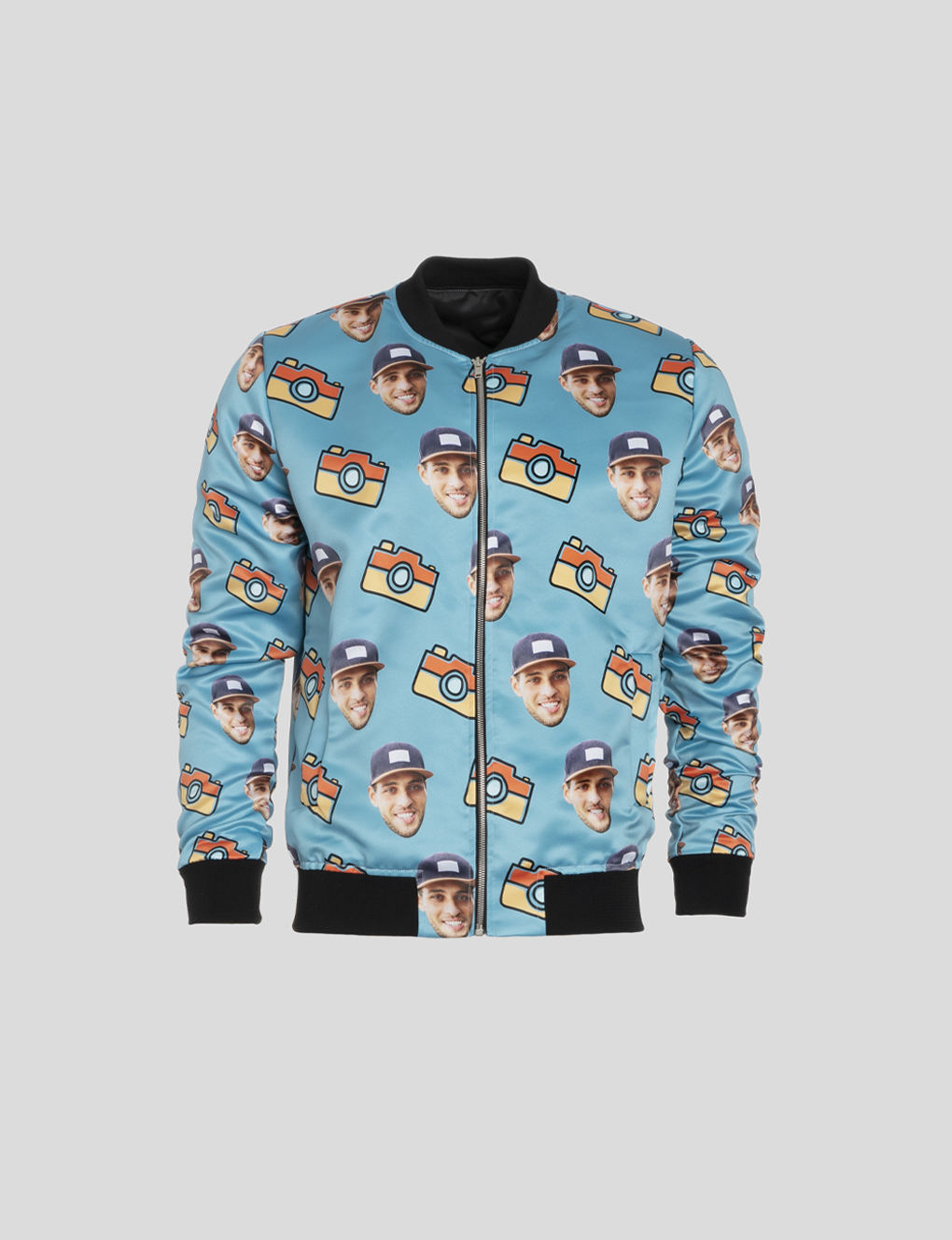 Custom Face Bomber Jacket | Men’s Face Bomber Jacket