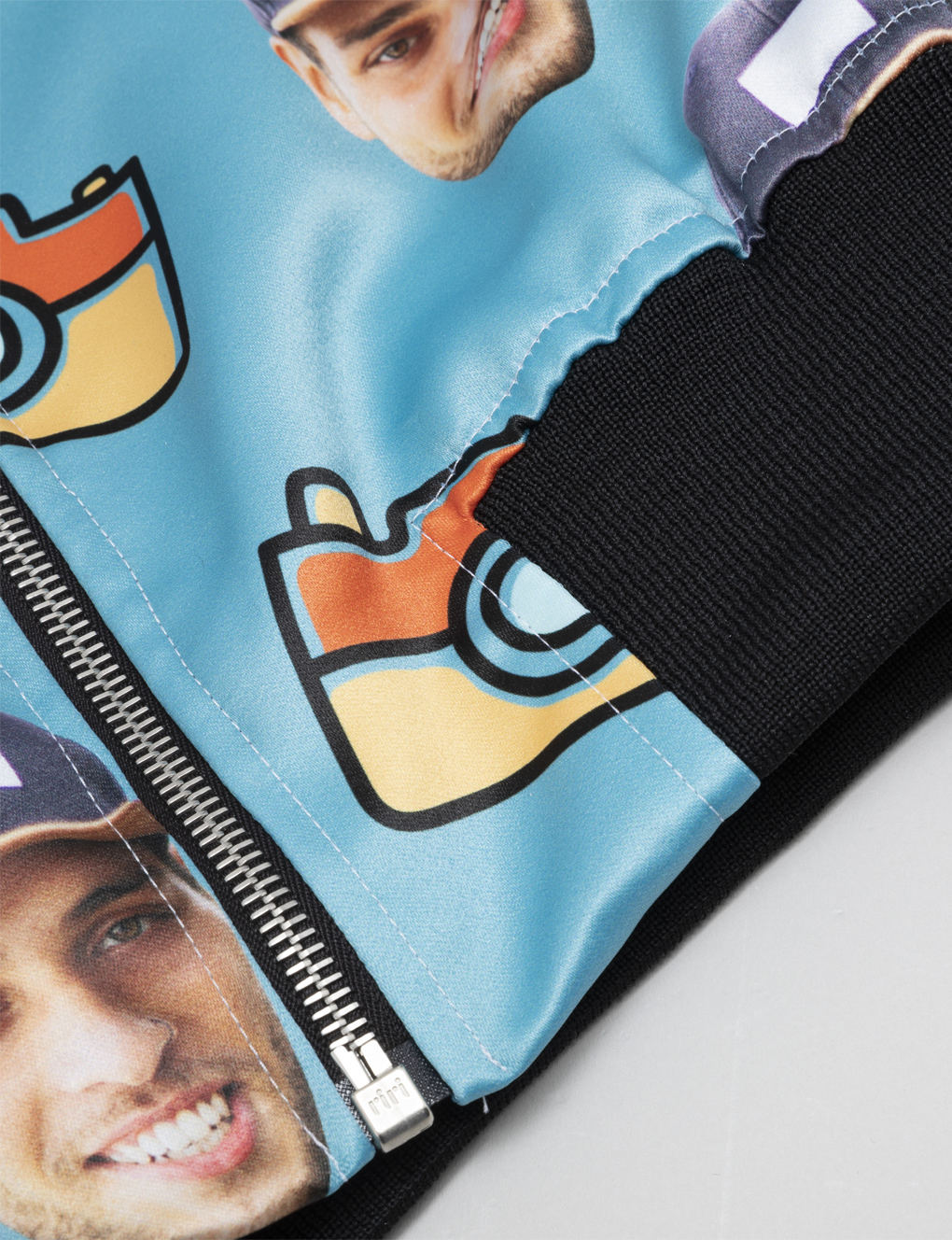 Face Bomber Jacket. Face On A Coat. Face Bomber Men's Fit.