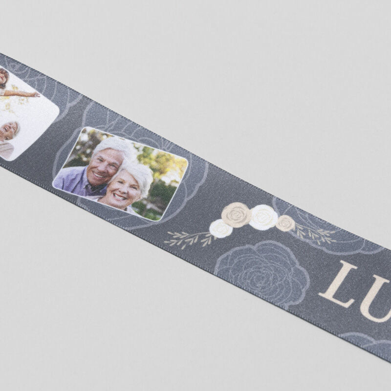 Cinta funeraria personalizada | Cintas para flores funerarias