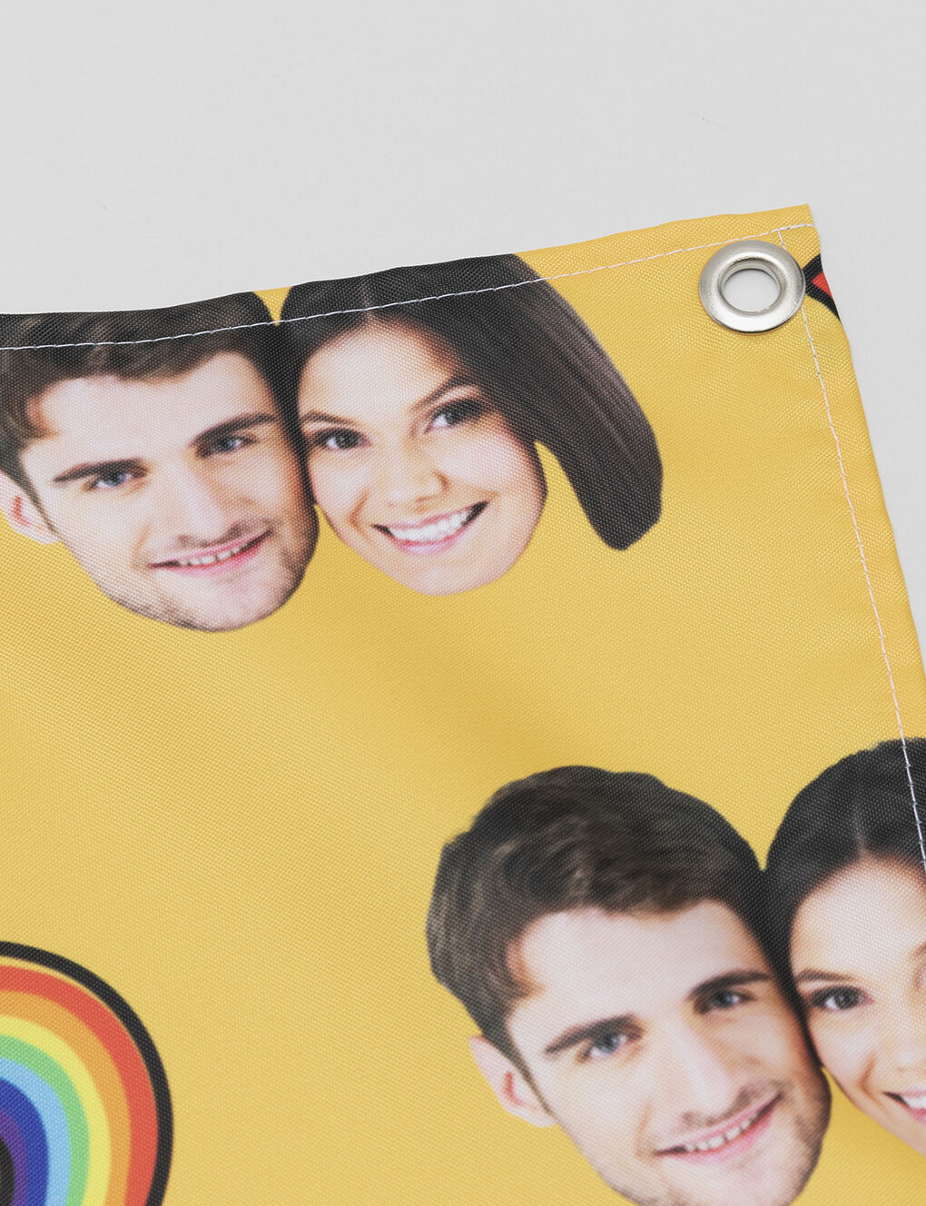 Face Banner. Banner Face Print.