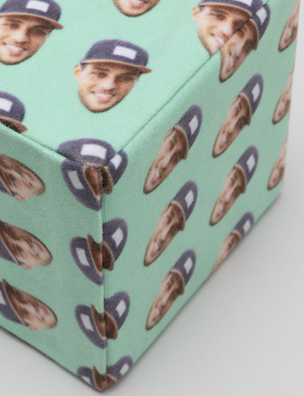 Cube Faces. Face Cube. Photo Cube With Face Print.