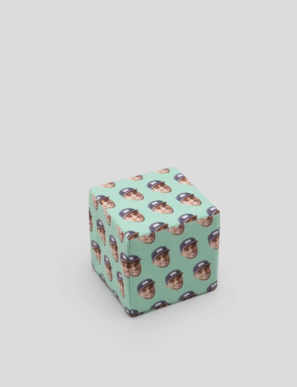 Cube Faces. Face Cube. Photo Cube With Face Print.