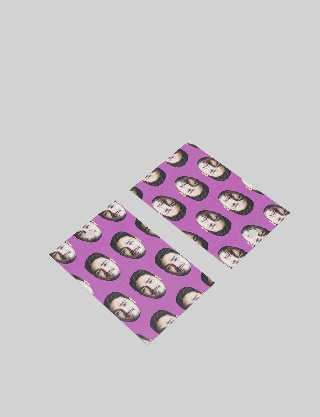 Face Tags. Gift Tags With Face Print On Them.