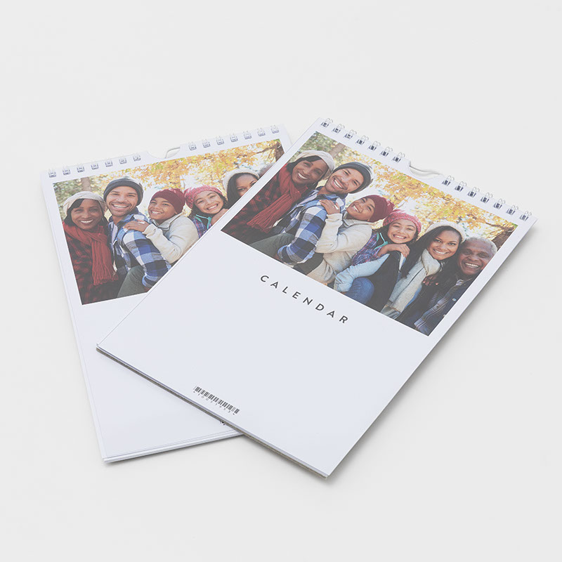 Calendrier photo personnalisé, calendrier A5 à spirale