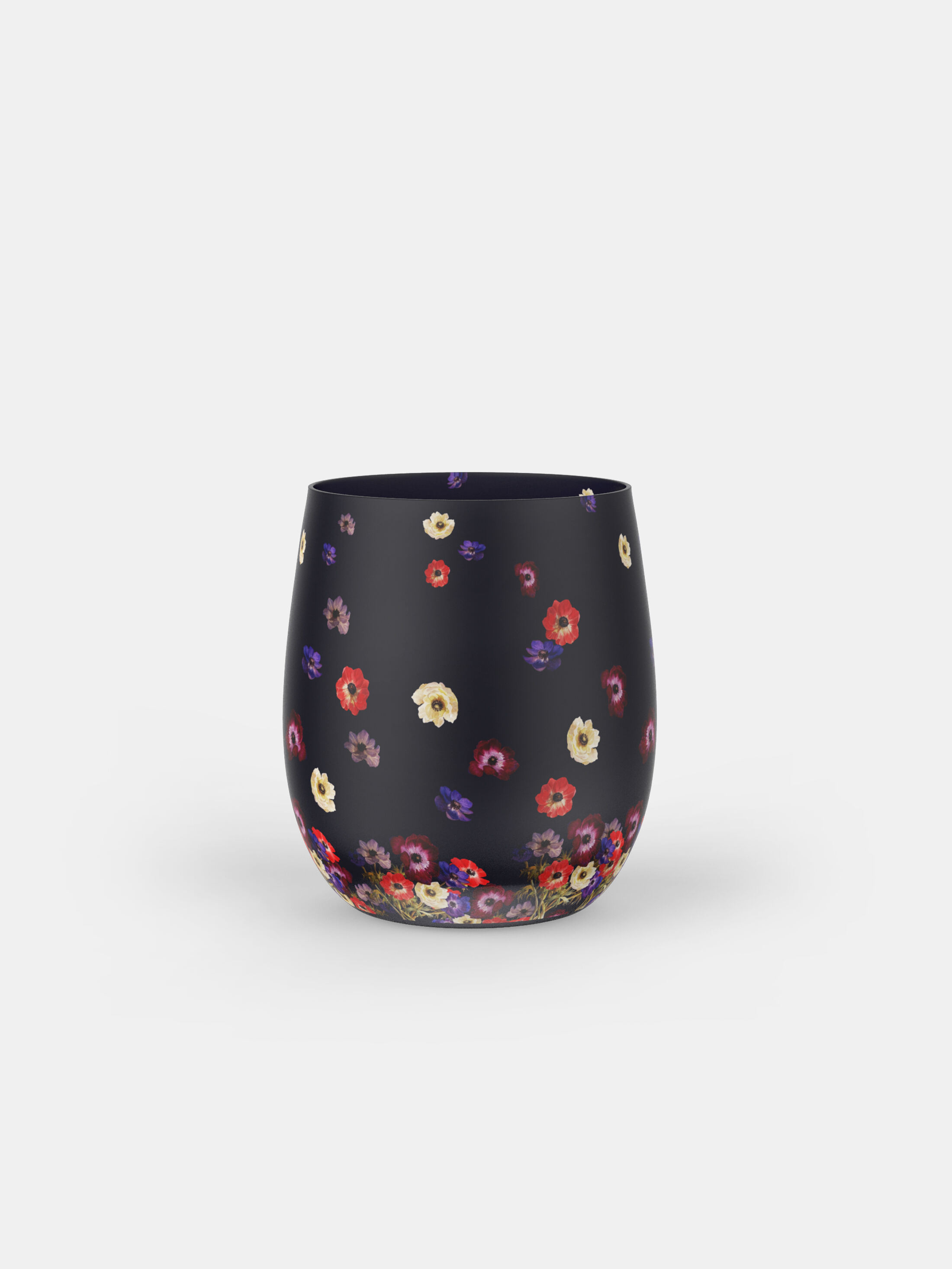 Custom Water Glass. Printed Water Glass. Curved Crystal.