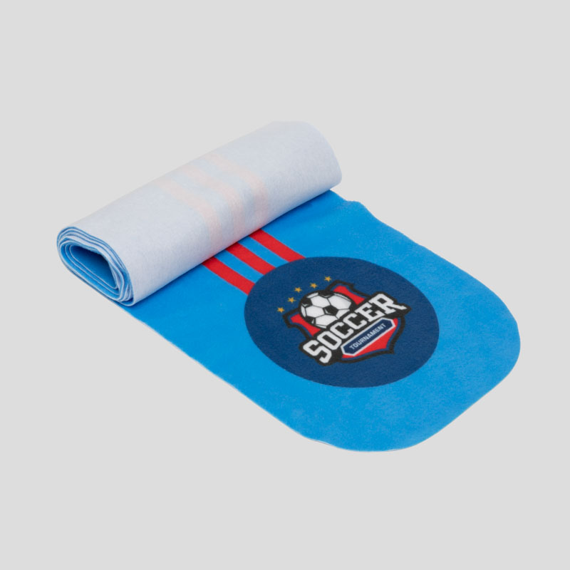 Custom Football Scarf. Personalised Football Scarf. Design Your Own.
