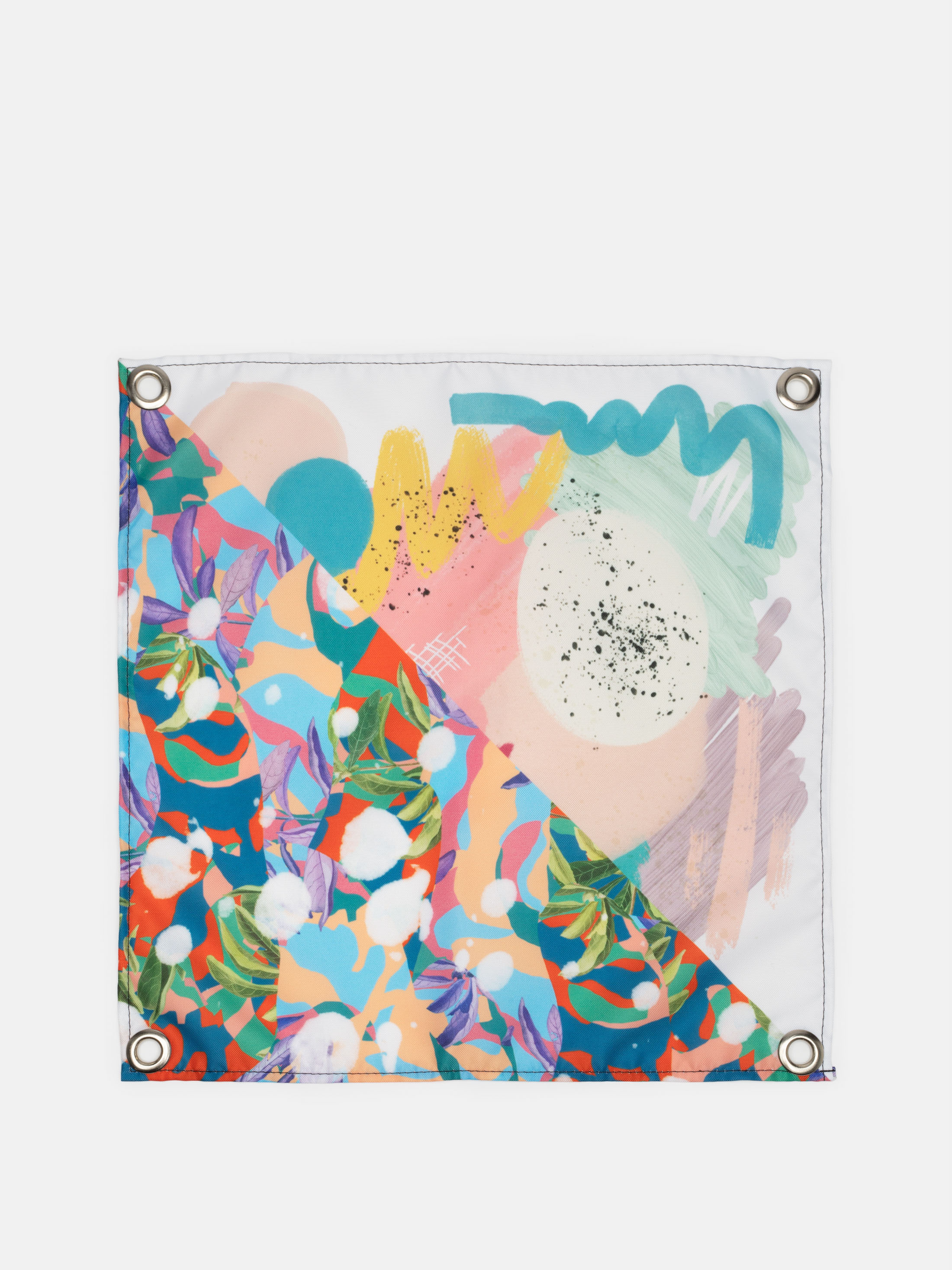 Cloth Banner Printing. Banner With Eyelets. Handmade.