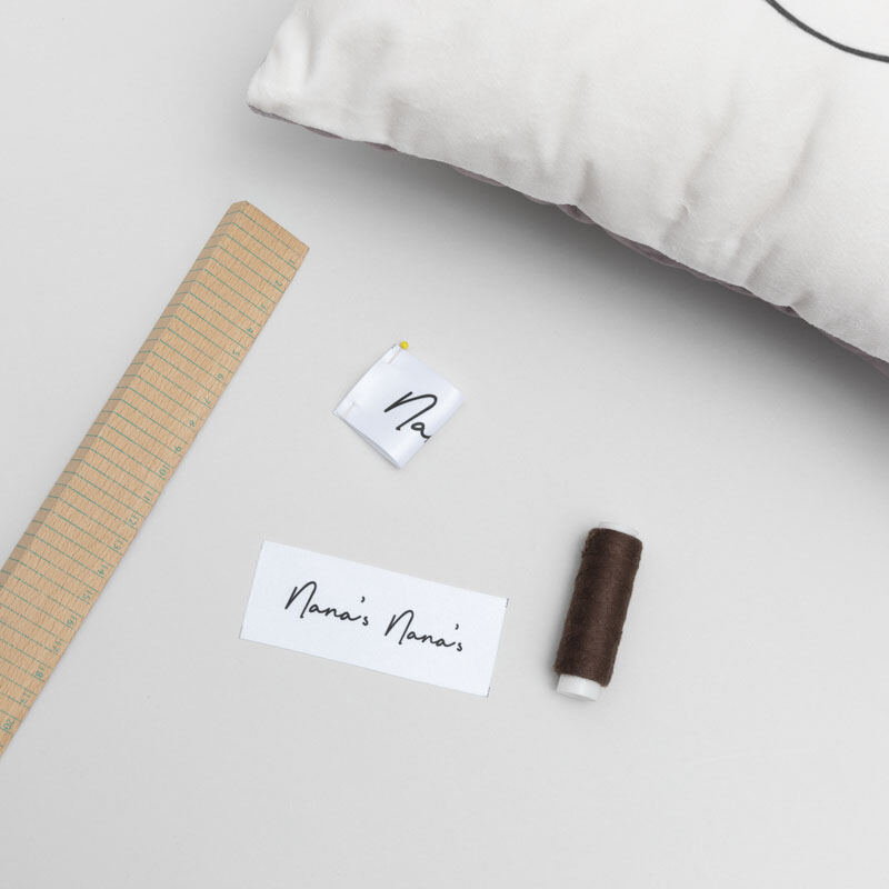 Personalised Fabric Labels for Cushions. Memory Cushion Labels