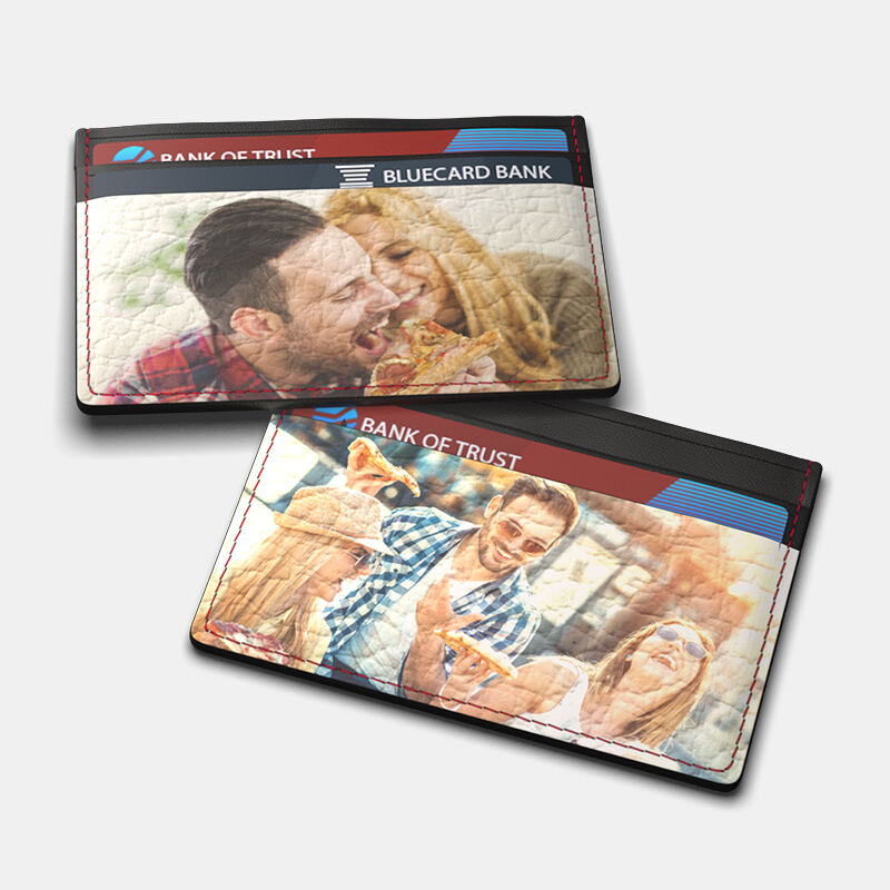 Men's Personalised Card Holder. Custom Card Holder