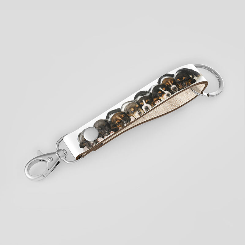 Create Your Personalised Photo & Leather Keychain | Bags of Love