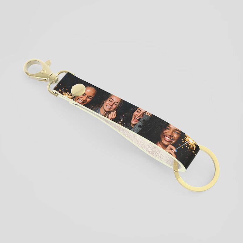 Personalised Keychain. Photo Keychain. Leather Keychain.