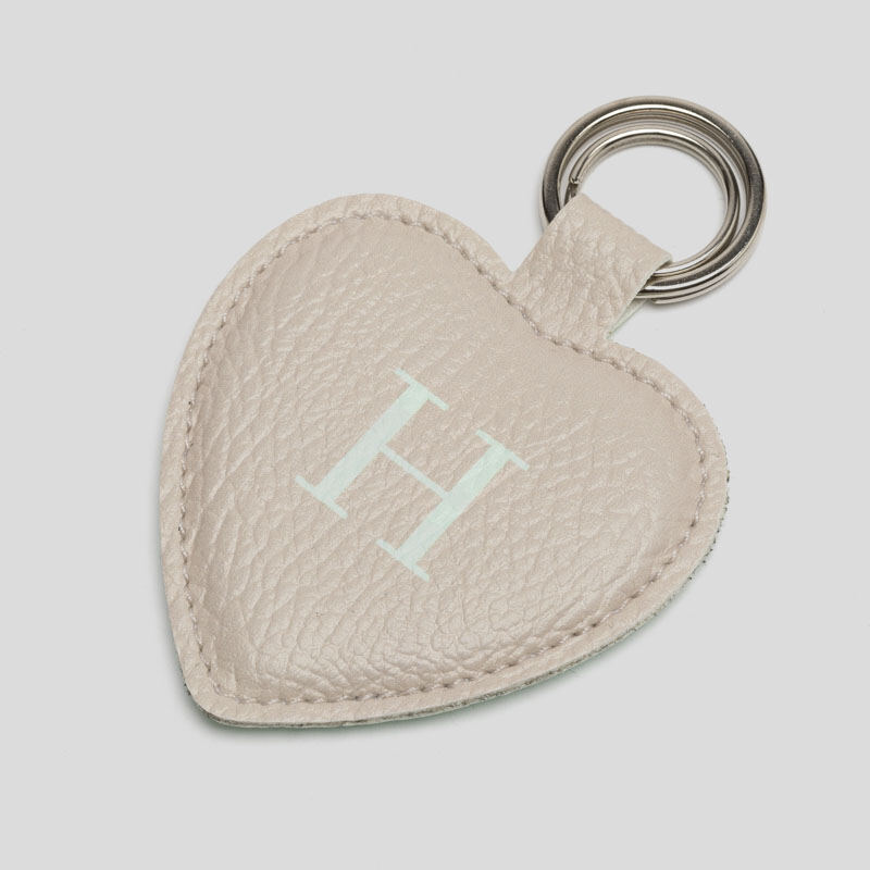 Custom Heart Keychain. Personalized Heart Keychain.