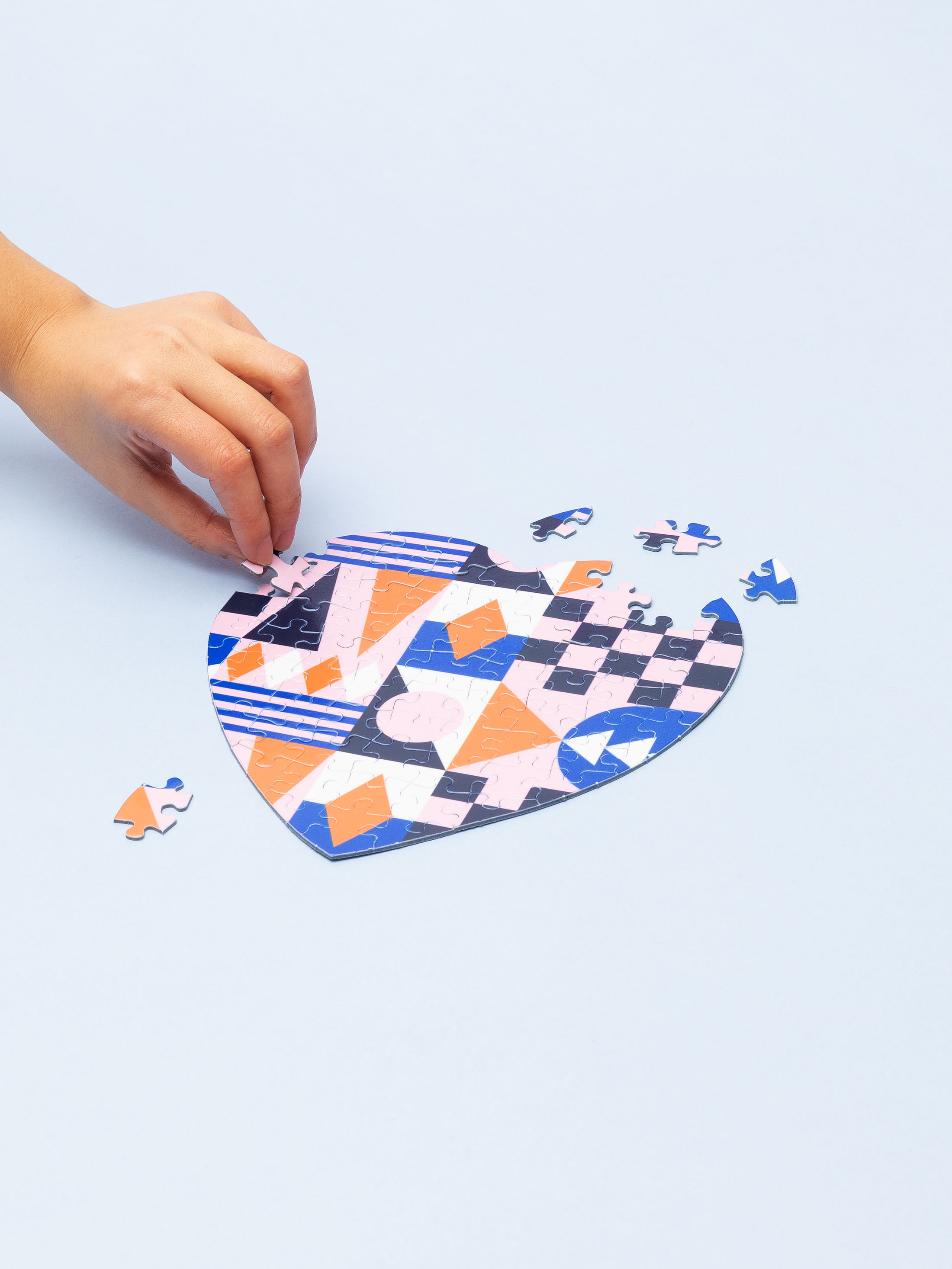 Love Heart Jigsaw Puzzle Custom Printed | Handmade