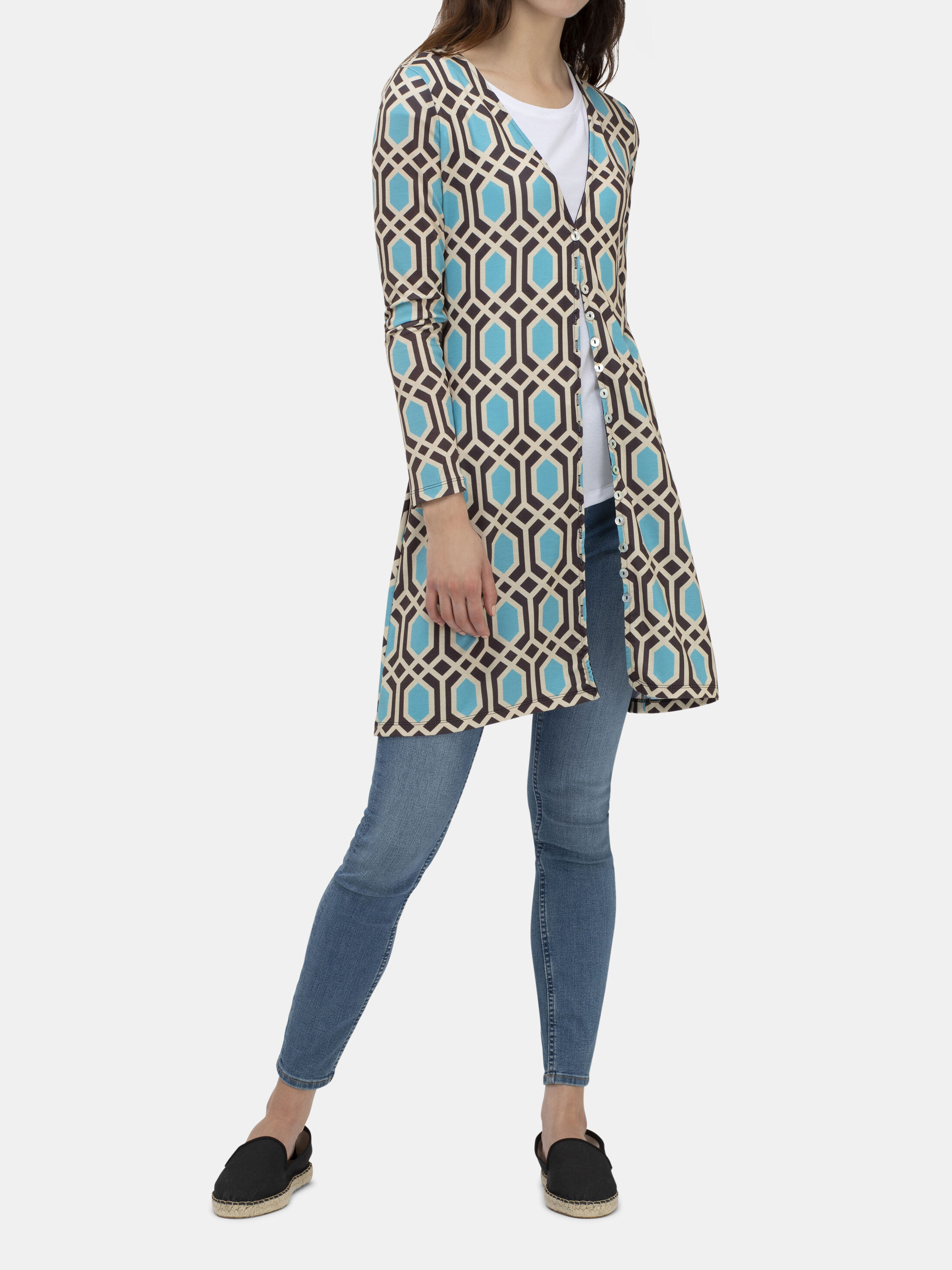 Bespoke Button Through Cardigan. Custom Made Cardigans.