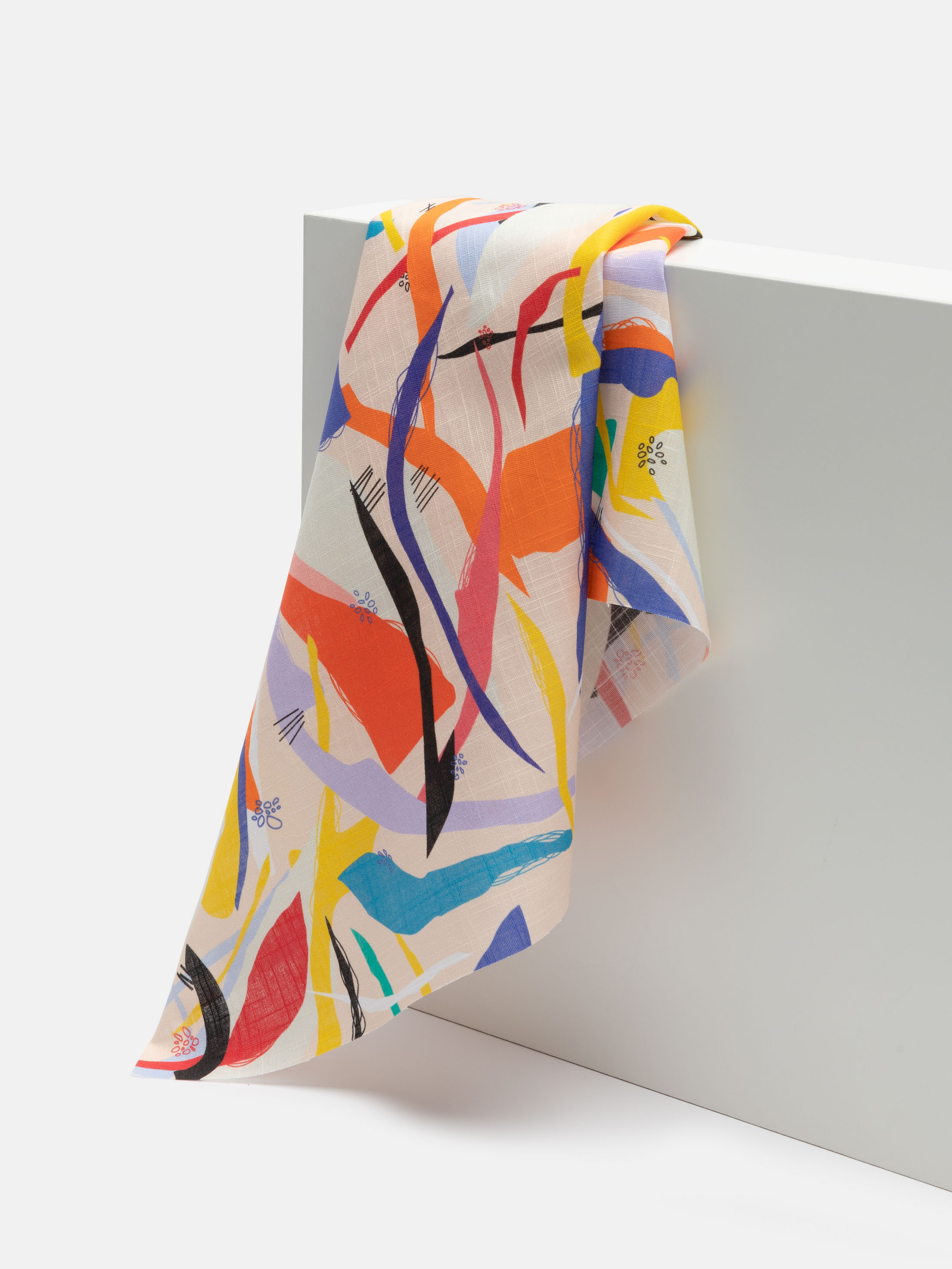 Baumwoll-Slub-Stoff bedrucken. Auf Slub-Stoff drucken