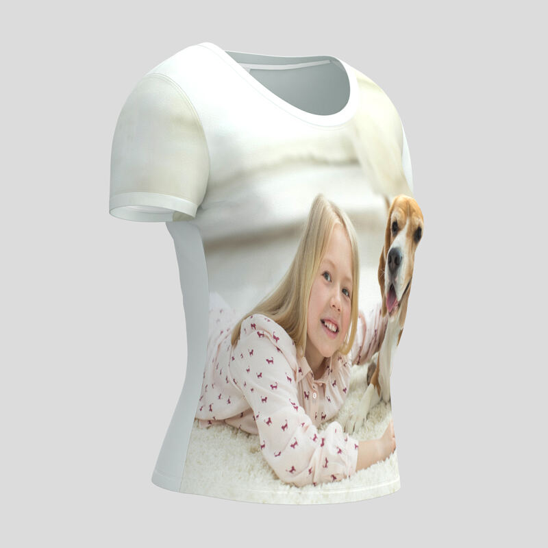 Custom Scoop Neck T-Shirt. Personalised Scoop Neckline T-Shirt