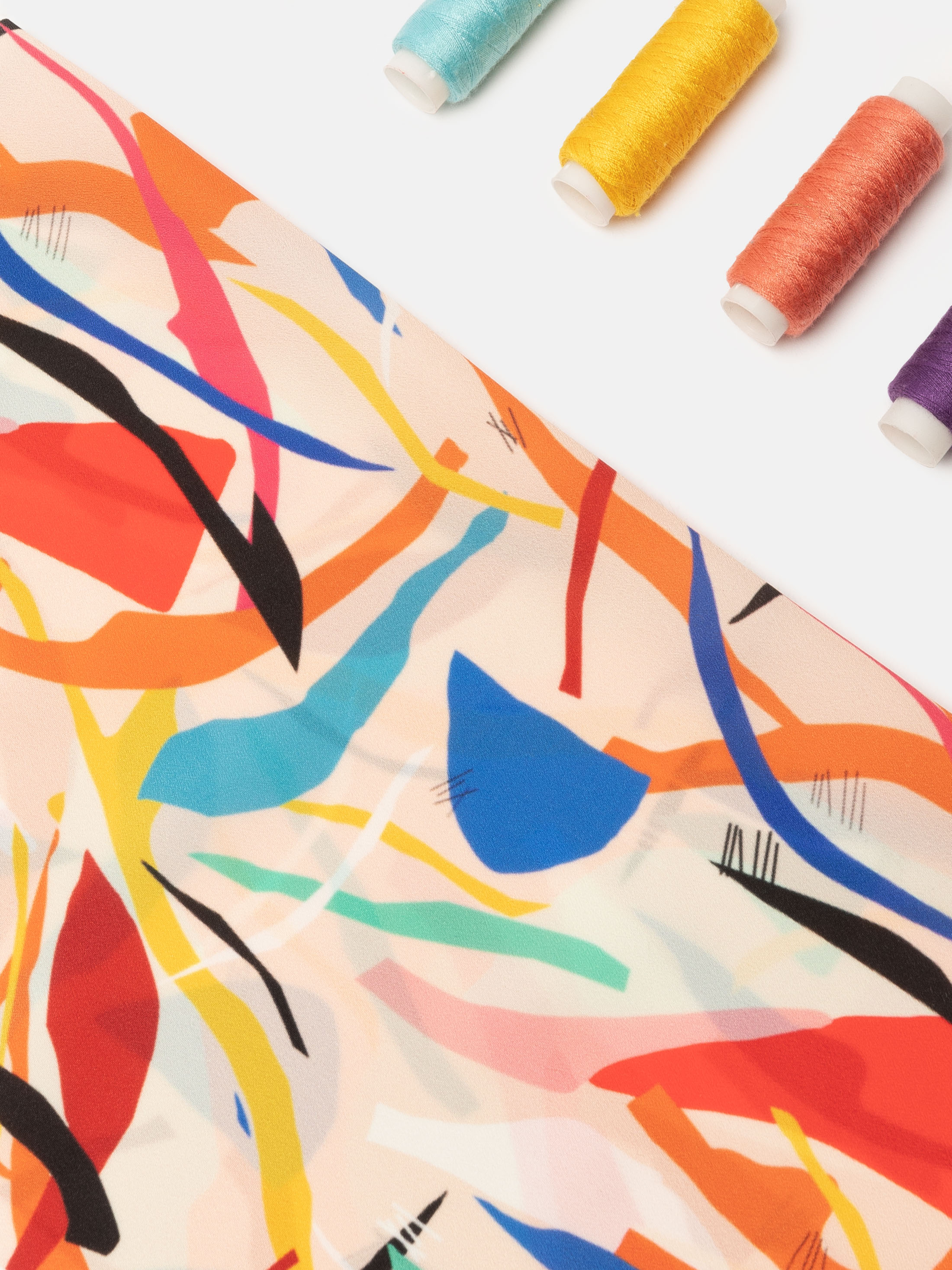 Custom Silk Crepe de Chine. Custom Printed Crepe De Chine.