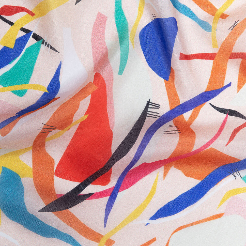 Sheer Fabric UK. Custom Printed Sheer Cotton Fabric.