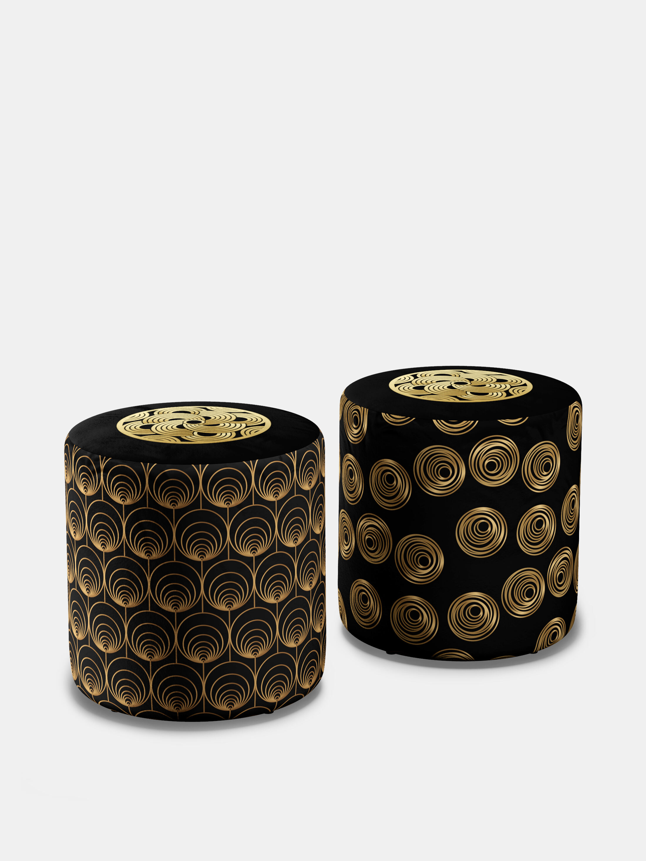 Custom Pouf. Printed Pouf. Handmade.