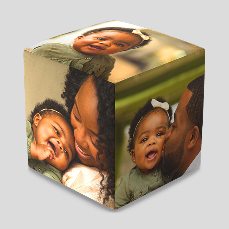 Custom Pouf. Photo Pouf. Handmade.