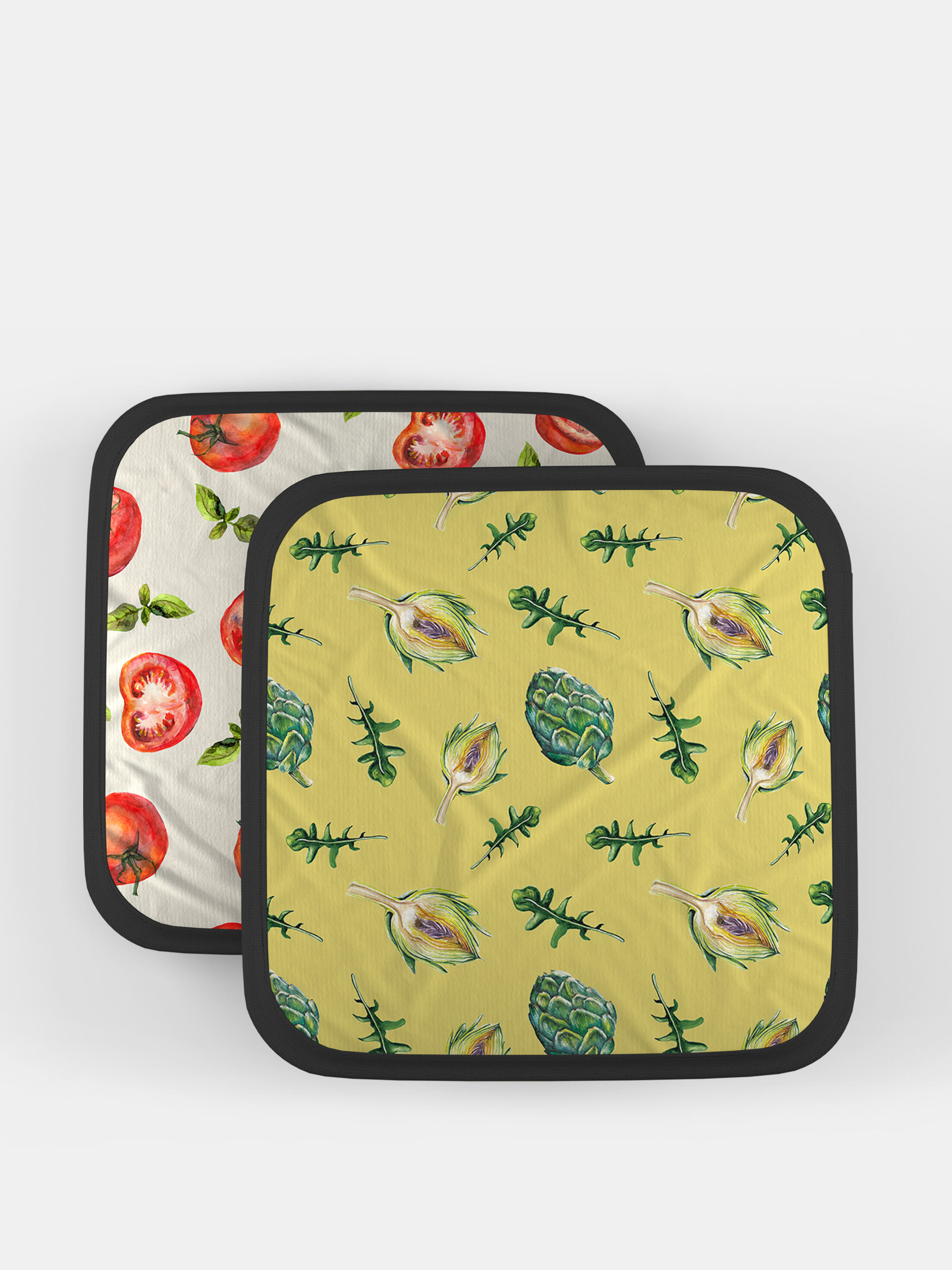 Custom Pot Holders: Hot Dish Pad Pair