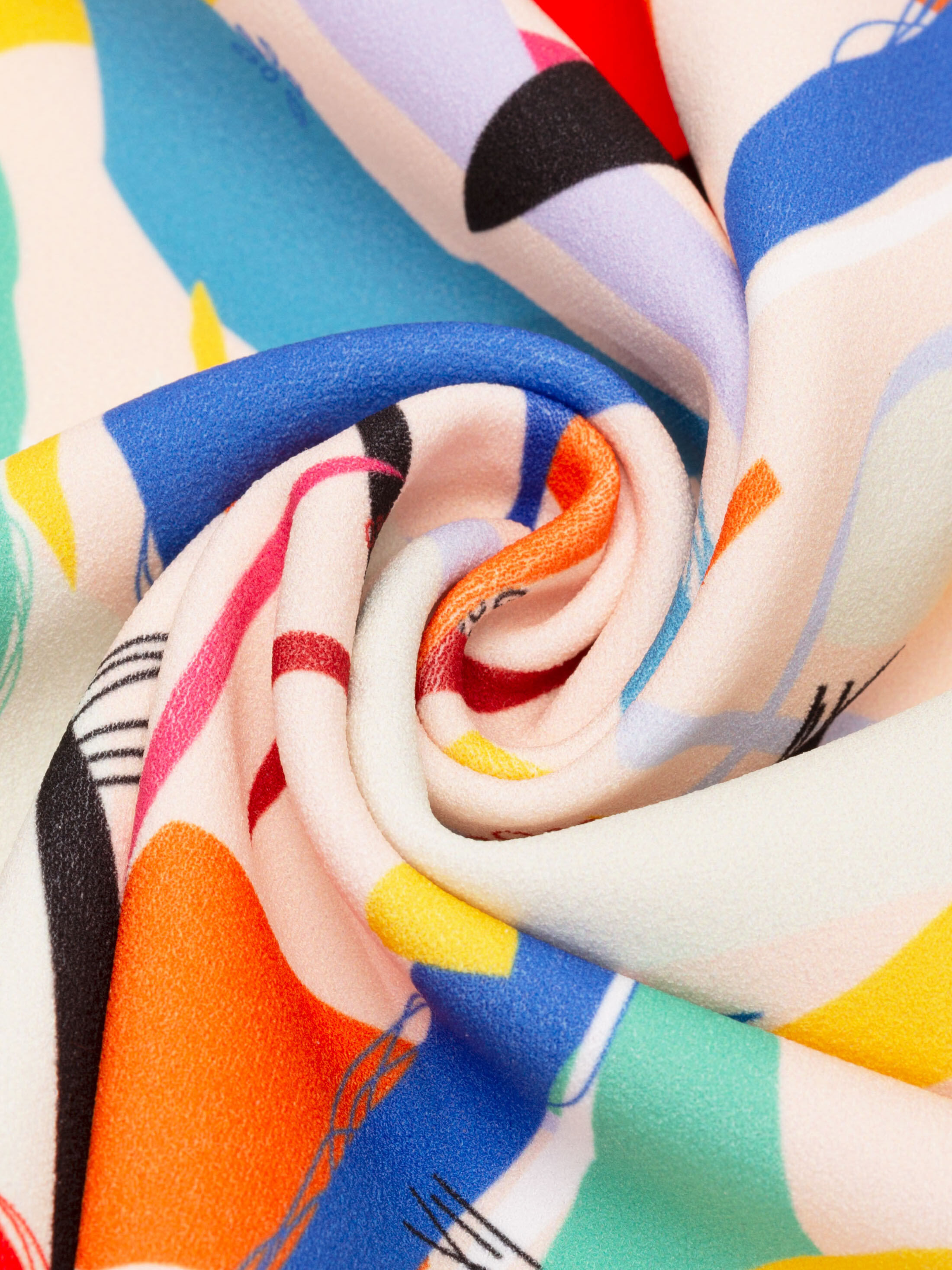 Scuba Crepe Fabric Printing Custom Scuba Crepe Material 