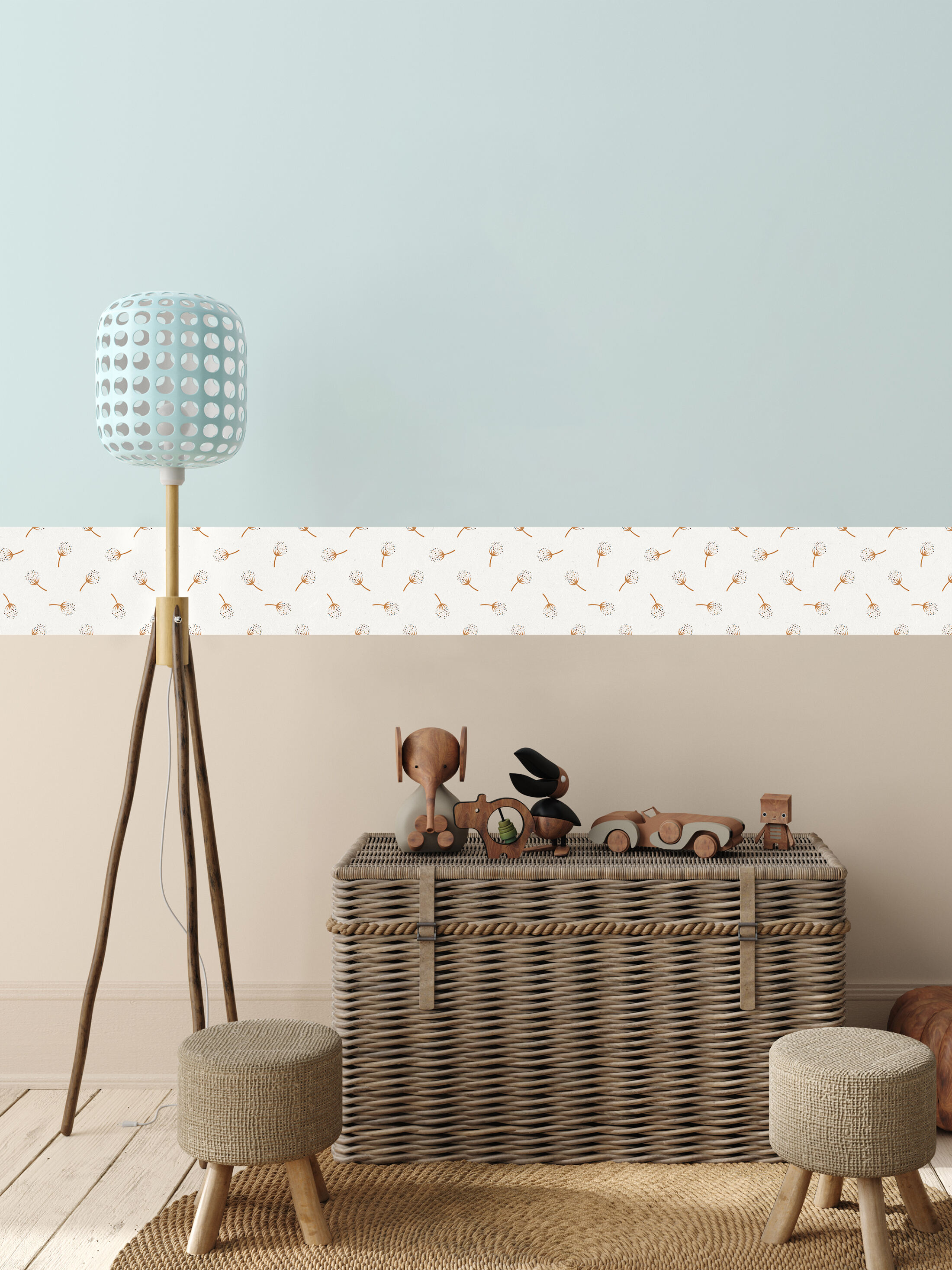 Wallpaper Borders. Borders For Wallpaper. Handprinted.
