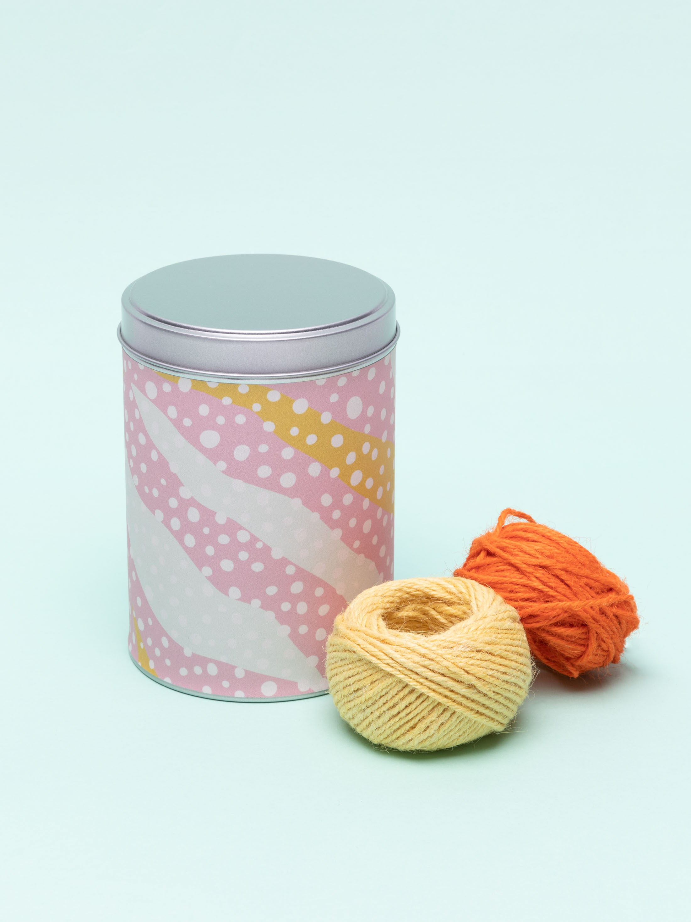 Cylinder Tin: Custom Tin Cylinder Shaped in 2 Sizes