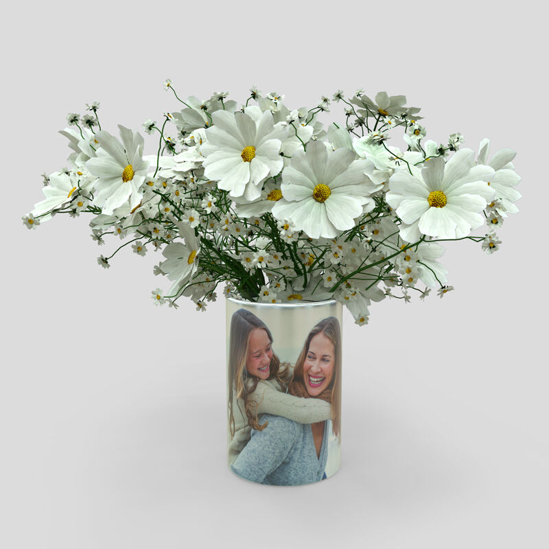 Photo Vase. Picture Vase. Photo Collage Vase.