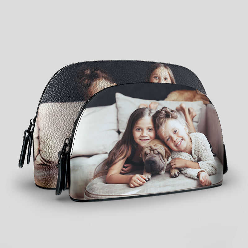 Custom Cosmetic Case. Personalised Beauty Bag.