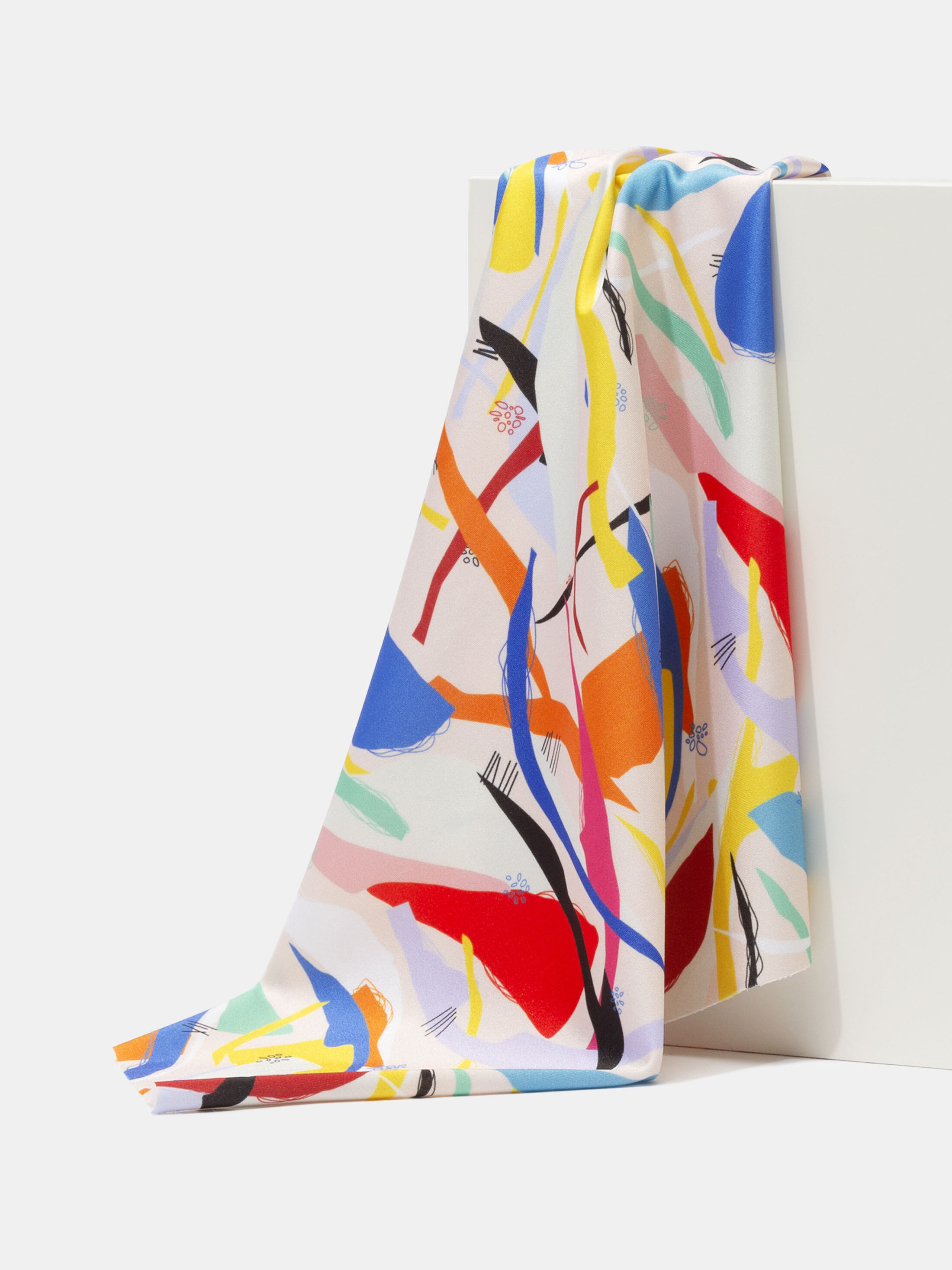 Lycra Soft Sheen Fabric. Printing on Lycra Soft Sheen.