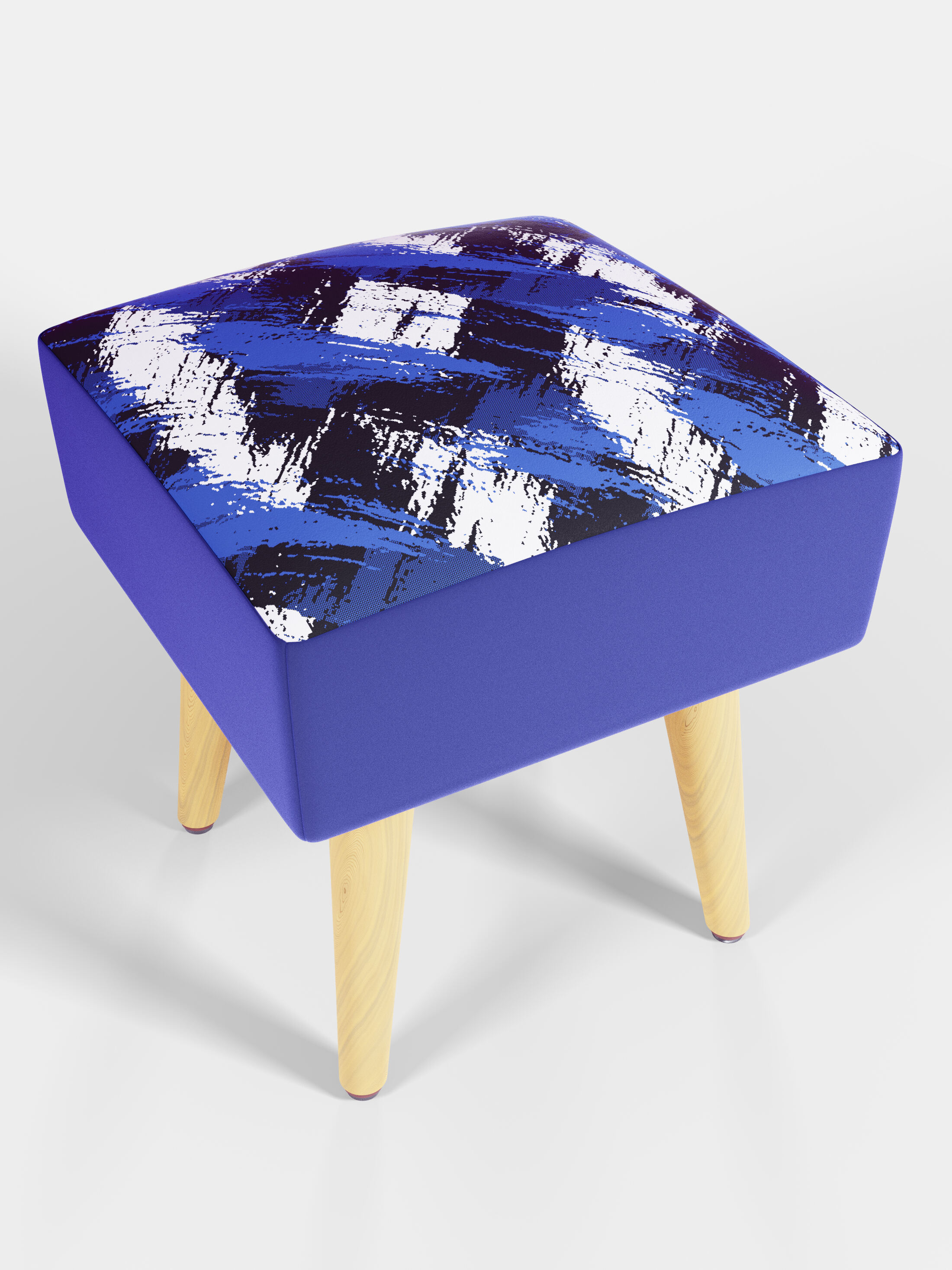 Custom Vanity Stool. Bespoke Ottoman Footstool. Handmade.