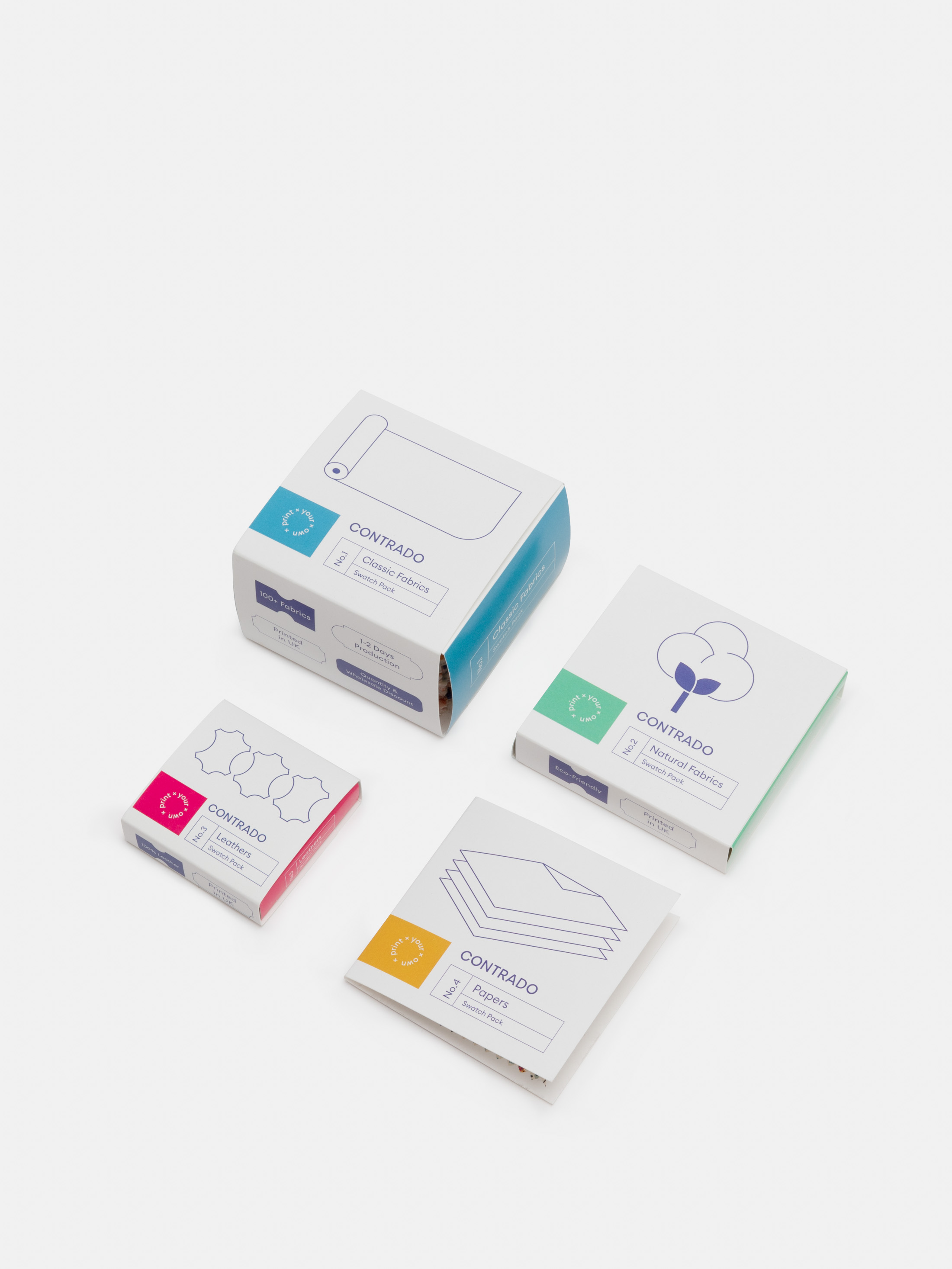 Custom Fabric Swatch Pack For Printing. Handy Fabric Guide.