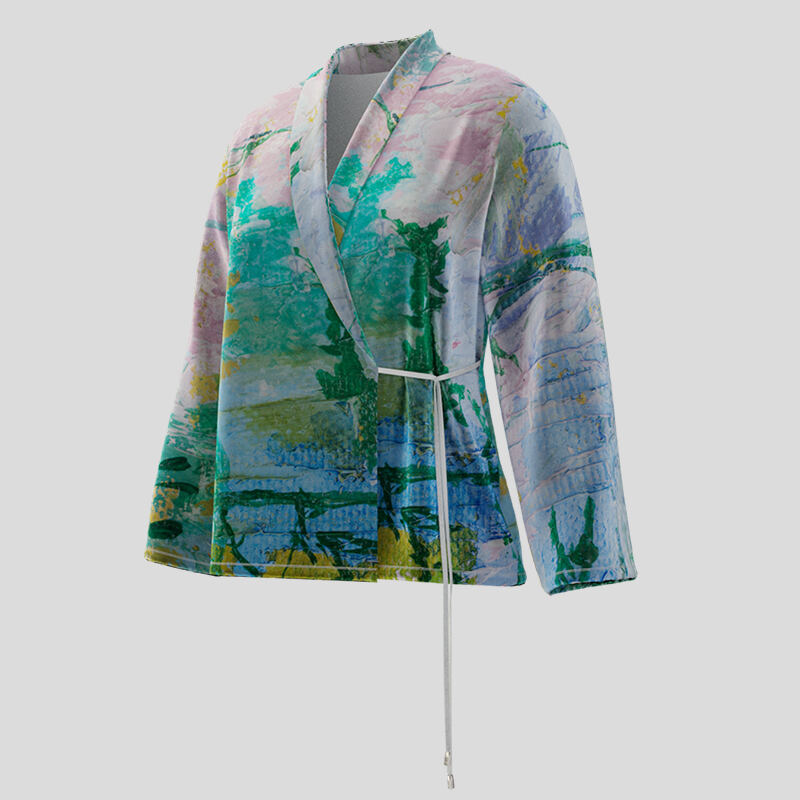 Design Your Own Wrap Jackets. Personalized Short Wrap Coat.