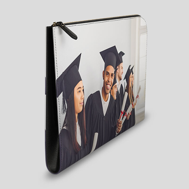 Personalised Leather Document Holder. Custom Document Folder