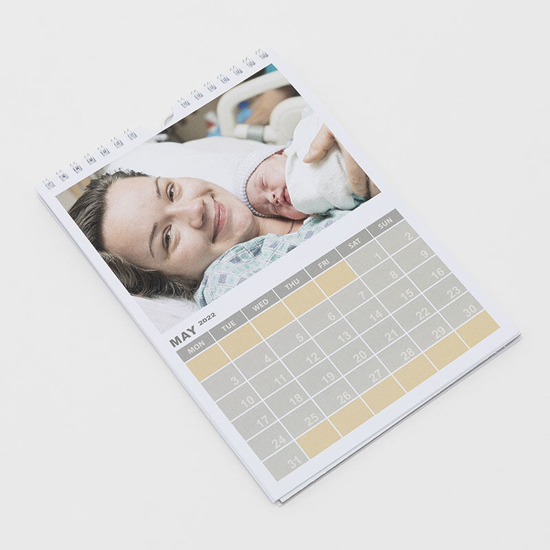 A5 Photo Calendar. Design Your Own Calendar. Handmade.