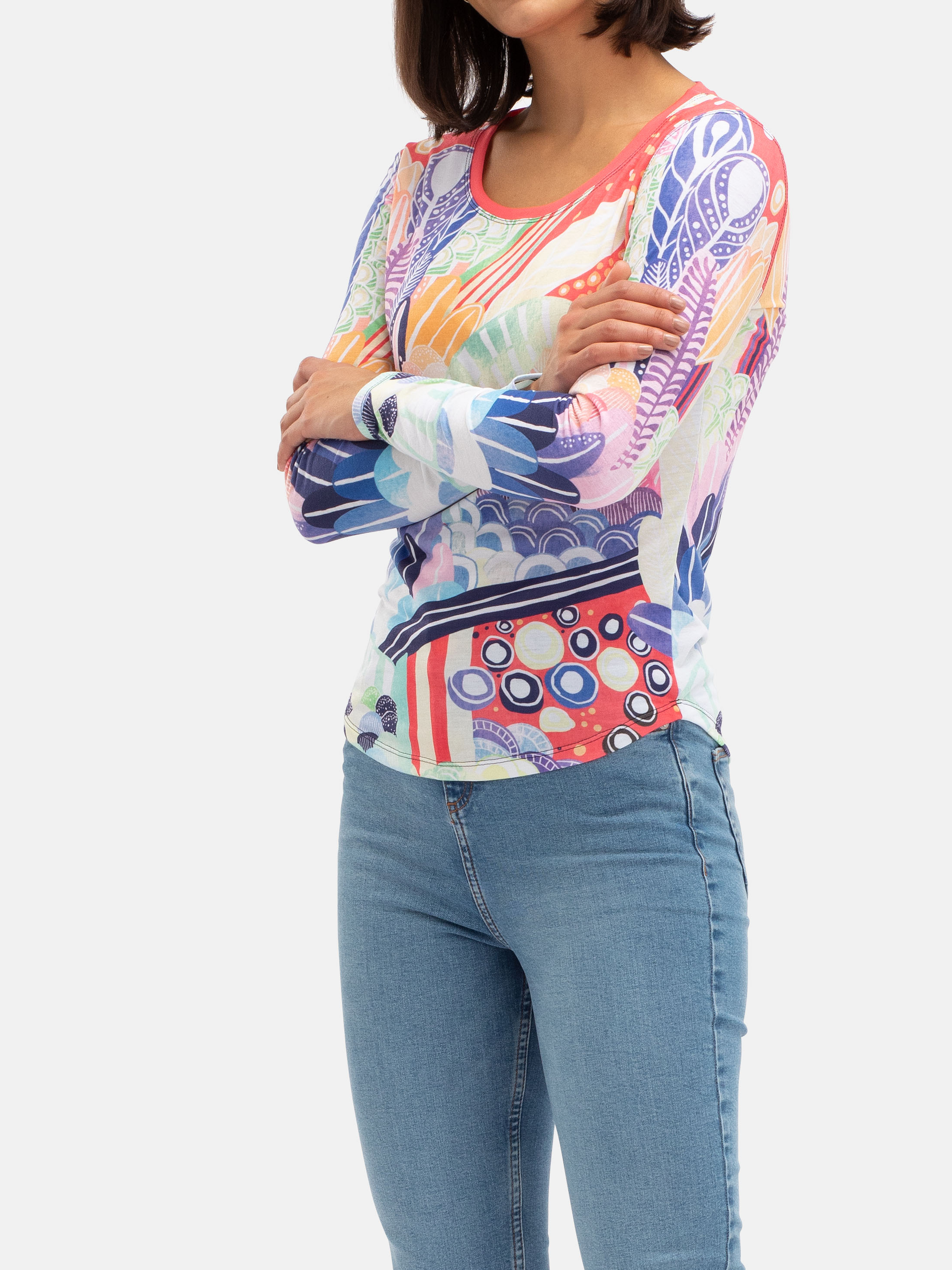 Women's Custom Slim Fit Long Sleeve T-Shirt | Contrado