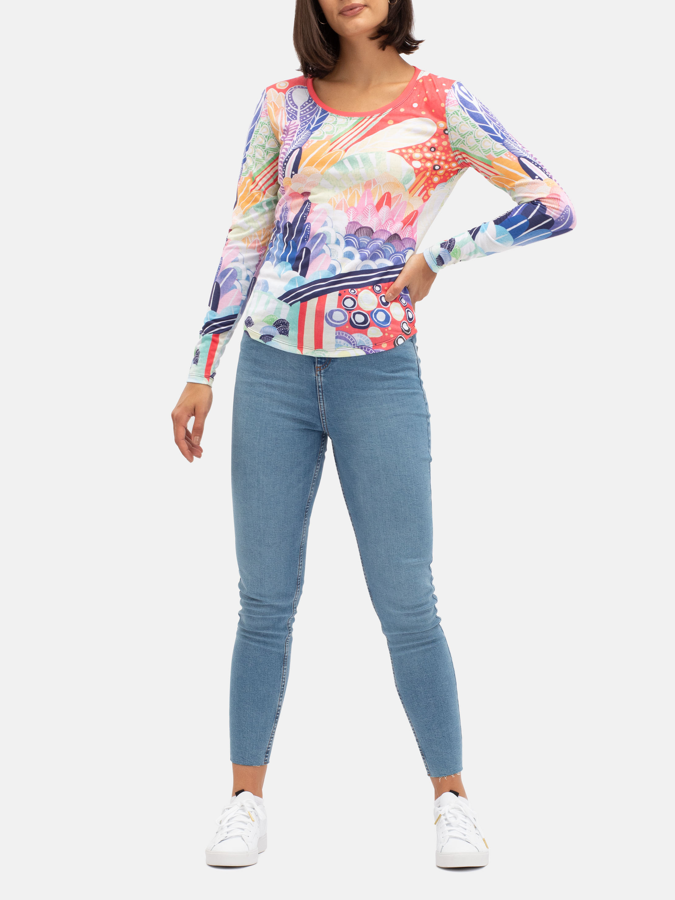 Women's Custom Slim Fit Long Sleeve T-Shirt | Contrado
