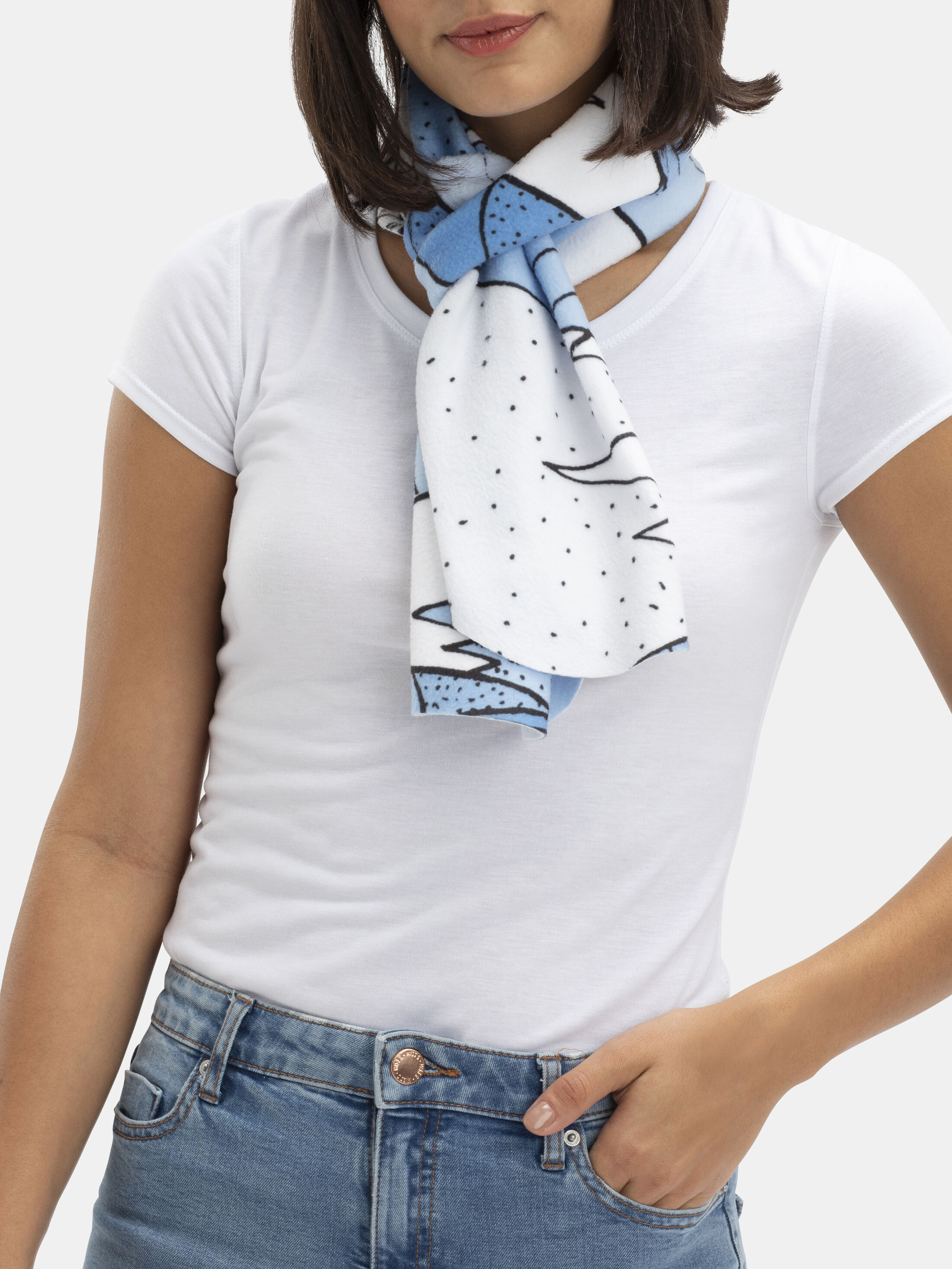 Design Your Own Scarf. Custom Fleece Scarf Handmade.
