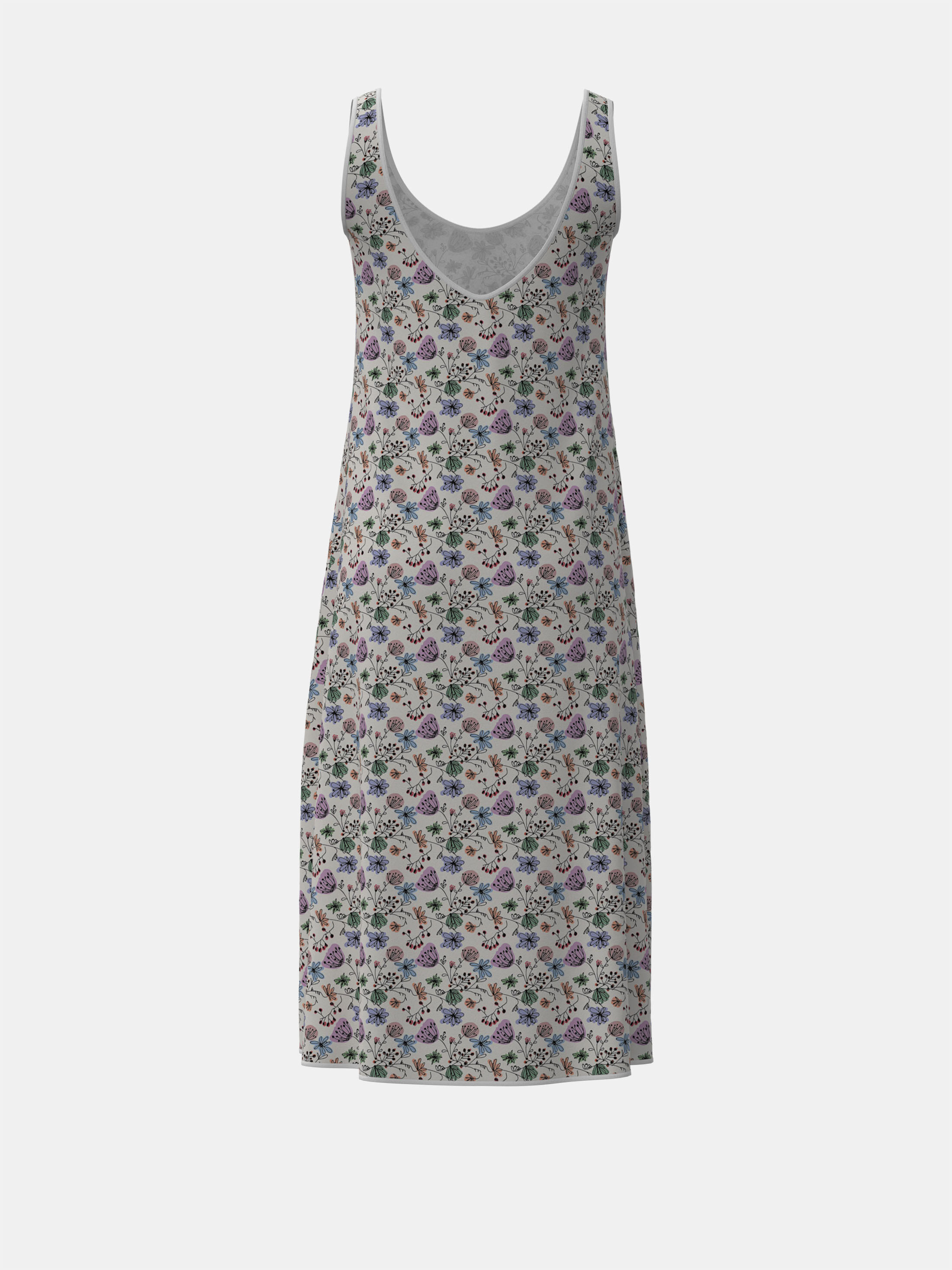Custom Sleeveless Midi Dress | Design Your Own Printed Midi Dress