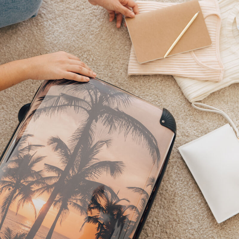 Custom Suitcase. Personalized Suitcase. Custom Luggage.