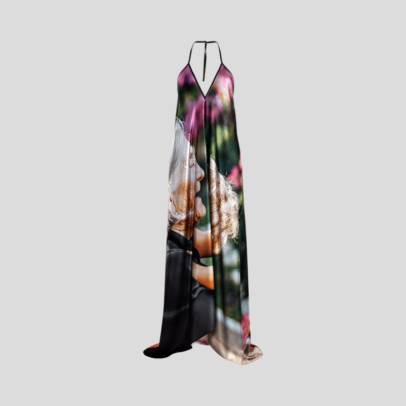 Halter Neck Backless Dress | Design Your Own Open Back Midi Dress