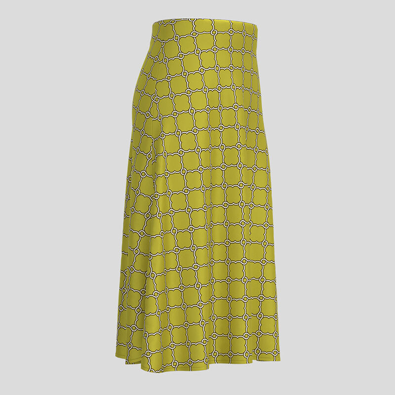 Personalized A-line Skirt. Customized Silk A-Line Skirt.