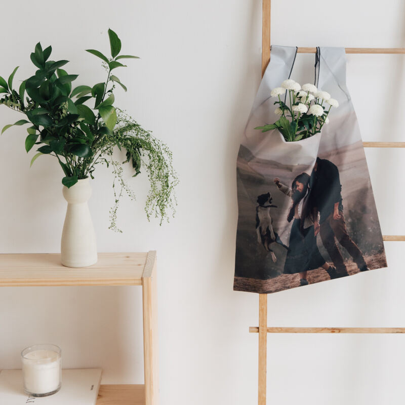 Personalised Carrier Bag. Custom Carrier Bag. Handmade.